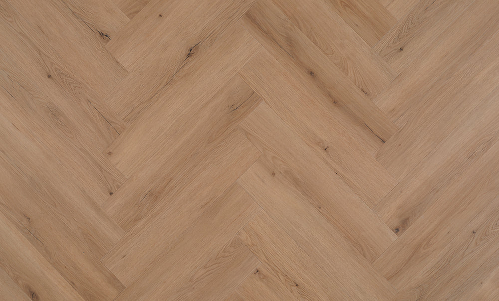 Mantaro Pecan PVC Visgraat Vloer 5,5 mm Parquetvinyl | Throne